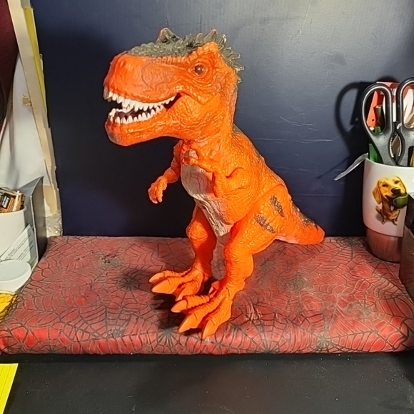 Toys | 16 Inch Toy Major Red Trex Hard Plastic Tyrannosaurus Figure ...